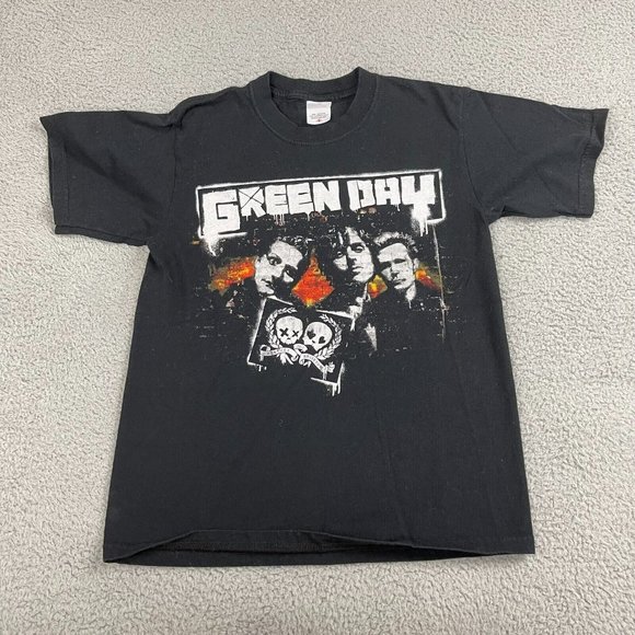 Anvil | Shirts | Vintage Green Day Denver Co 209 Black T Shirt Men ...